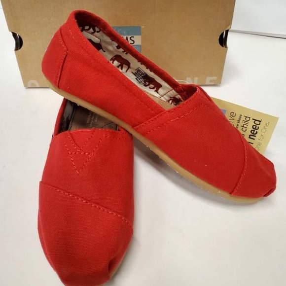 Toms | Shoes | Toms Womens Classic Canvas Red New | Poshmark